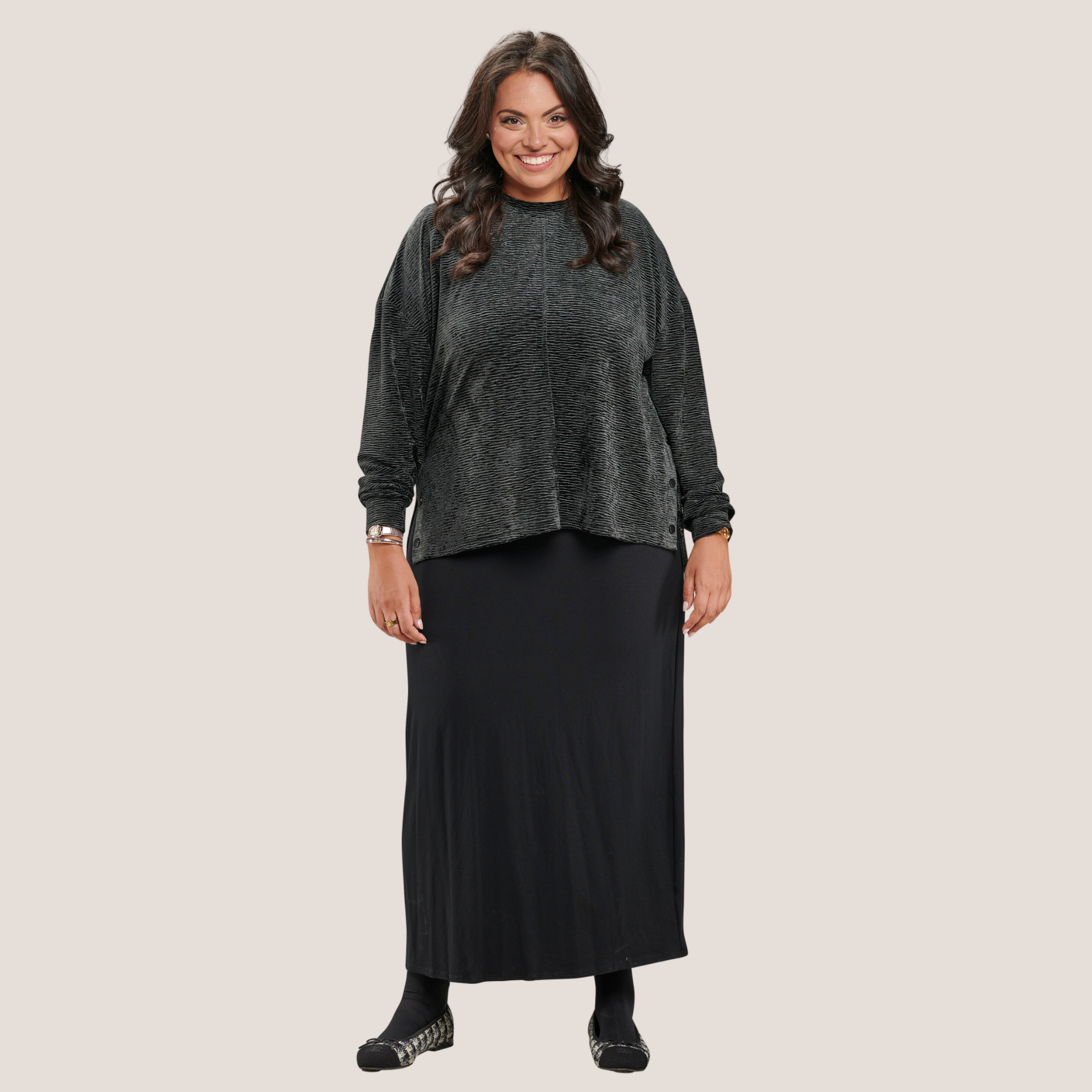 Split Sweater – Monochrome